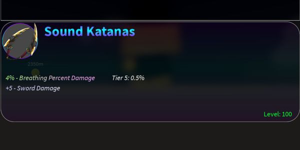 Buy Item Sound Katana I Project Slayers Roblox 2348133 | itemku