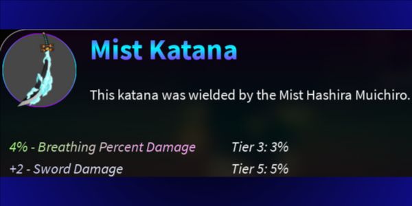 Buy Item Mist Katana - Project Slayers RBL 2352853 | itemku