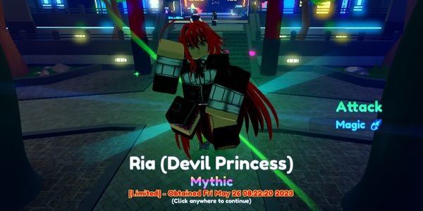 Beli Item Ria - ( Devil Princess ) - AnimeAdventure Roblox Terlengkap ...