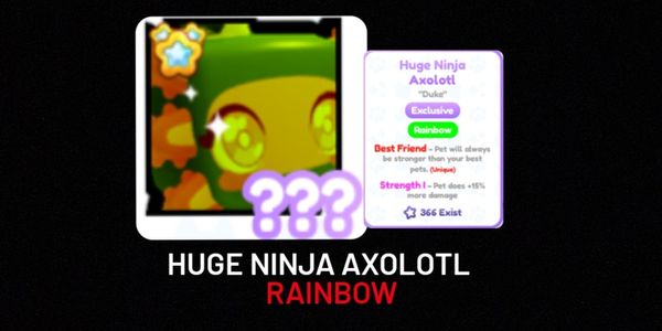 Beli Pet Exclusive Huge Ninja Axolotl Rainbow Pet Simulator X Roblox ...