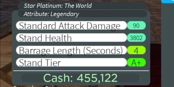 Buy Item Star Platinum : The World (Sptw) Legendary | Stand Upright ...