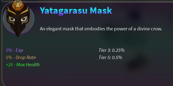 Buy Item Yatagarasu Mask | Project Slayers RBL 2362529 | itemku
