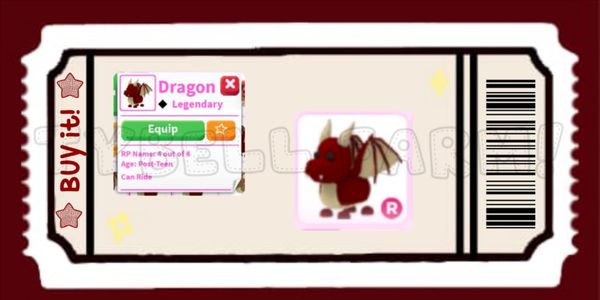 Buy Item ride red dragon (Adopt Me) Roblox 2375053 | itemku