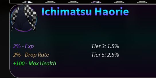 Buy Item Ichimatsu Haorie | Project Slayer Roblox 2378005 | itemku