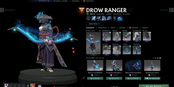 Beli Item Gift Stranger in the Wandering Isles (Drow Ranger Set Aghanim ...