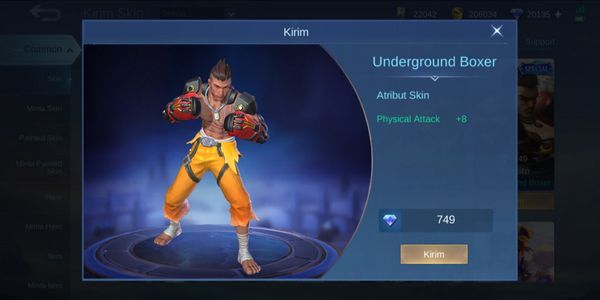 Buy Skin Underground Boxer (Special Skin Paquito) Mobile Legends ...