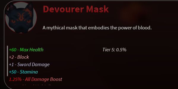 Buy Item Devourer Mask | Project Slayers RBL 2363047 | itemku