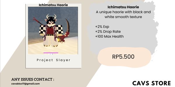 Beli Item Ichimatsu Haori (Mythic) - Project Slayer RBL Terlengkap dan ...