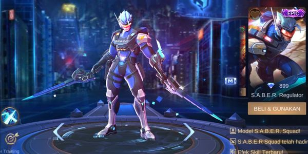 Buy Skin Regulator (Saber Epic Skin) Mobile Legends 2367868 | itemku
