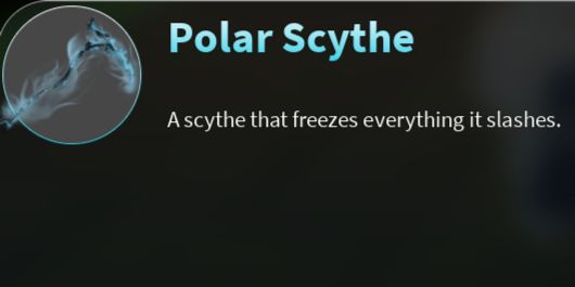 Buy Item Polar Scythe | Project Slayer Roblox 2369140 | itemku