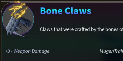 Beli Item Bone Claw | Project Slayer RBL Terlengkap dan Termurah April ...