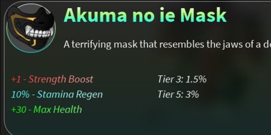 Buy Item Akuma no ie Mask | Project Slayer RBL 2370948 | itemku