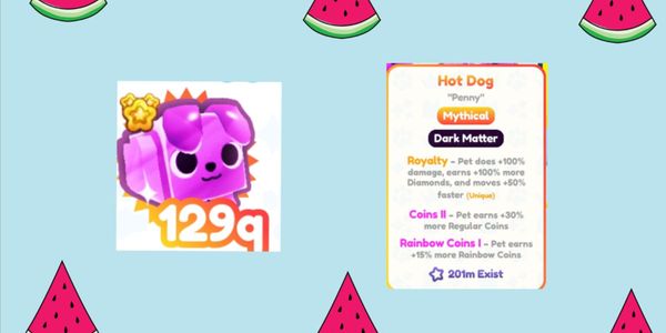 Beli Pet Dark Matter Hot Dog - Pet Simulator X Pet Simulator X Roblox ...