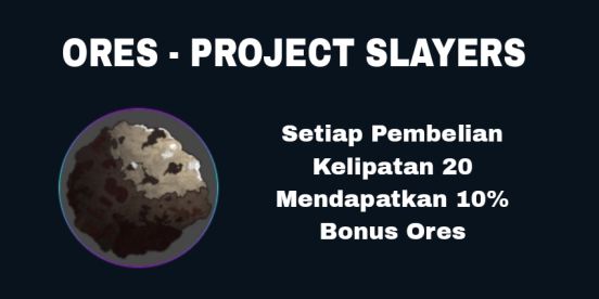 Buy Item Ores - Project Slayers Roblox 2400530 | itemku