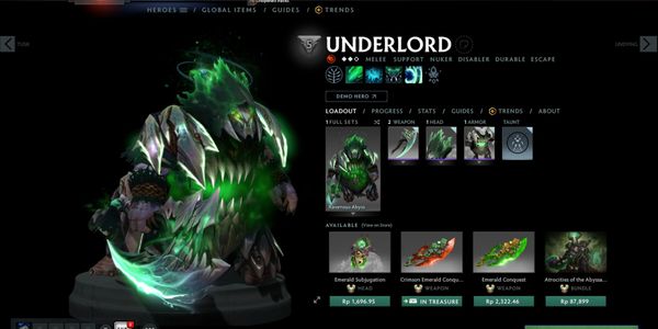 Beli Item Gift Ravenous Abyss (Bundle Underlord Collector's Cache TI 10 ...