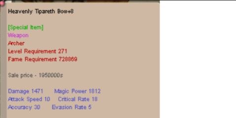 Buy Weapon HnC Weapon Bow +8 Heavenly Tipareth Archer Seal Online ...