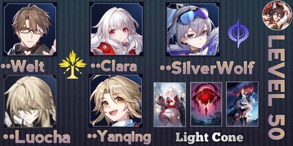 Buy Account Akun SilverWolf Luocha Welt Yanqing Clara+LC [END Game ...