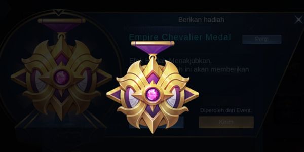 Beli Gift Item Empire Chevalier Medal - 500 Charisma Mobile Legends ...