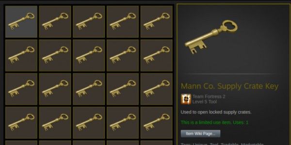 Beli Item Ready Trade Team Fortress 2: Mann Co. Supply Crate Key Team ...