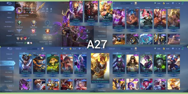 Buy Account All Emblem Max Skin224, Legend Franco, Aspirant Layla, M1 Aldos, Transformer Granger ...