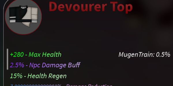Buy Item Devourer Top - Project Slayers Roblox 2411143 | itemku