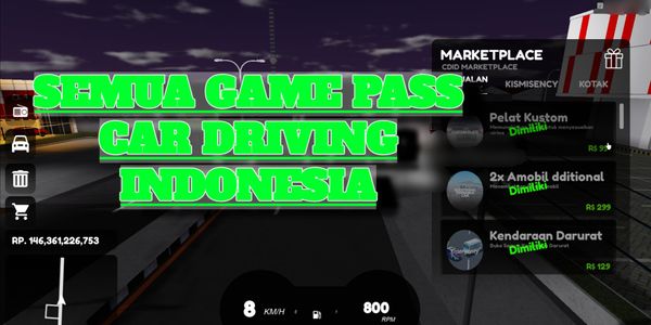 Beli Gamepass All Passes Car Driving Indonesia Terlengkap dan Termurah ...