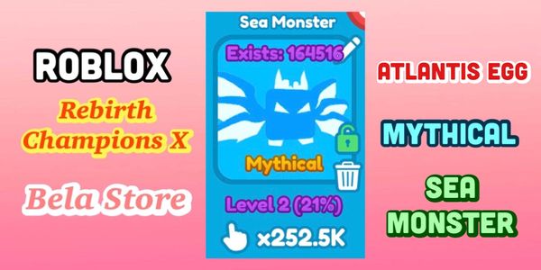 Beli Item Mythical Pet Sea Monster - Atlantis Egg Rebirth Champions X ...