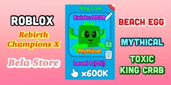 Beli Item Mythical Pet Toxic King Crab - Beach Egg Rebirth Champions X ...