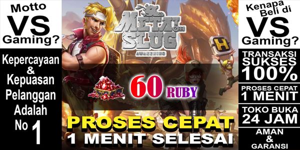 Beli Top Up 60 Ruby Metal Slug Awakening Terlengkap dan Termurah ...