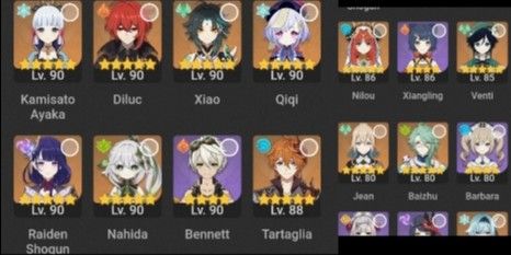 Beli Akun Akun End Game Mantap GG Rapi Genshin Impact Terlengkap dan ...