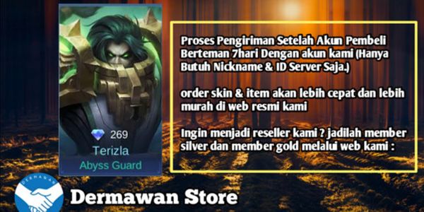 Buy Skin Abyss Guard (Terizla Skin) Mobile Legends 2444497 | itemku