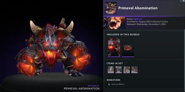 Beli Item Gift Primeval Abomination (Primal Beast Set Collector's Cache ...