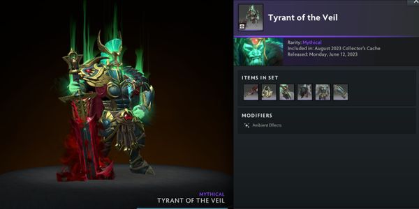 Beli Item Gift Tyrant of the Veil (Wraith King Set Collector's Cache ...