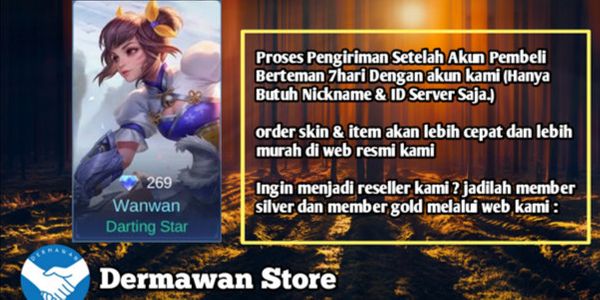 Buy Skin Darting Star (Basic Skin Wanwan) Mobile Legends 2445912 | itemku