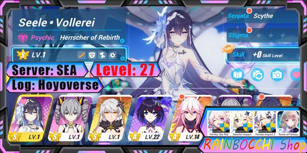 Beli Akun Server SEA Seele Herrscher of Rebirth HoR Hi3 Starter polosan ...