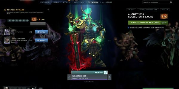 Beli Item Gift Tyrant of the Veil (Wraith King Collector Cache 2023 ...