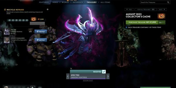 Beli Item Gift Crescent Huntress (Spectre Collector Cache 2023) Dota 2 ...