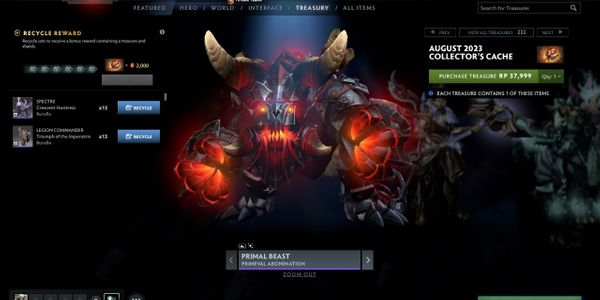 Beli Item Gift Primeval Abomination (Primal Beast Collector Cache 2023 ...
