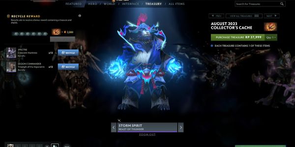 Buy Item Gift Beast Of Thunder (Storm Spirit Collector Cache 2023) Dota ...