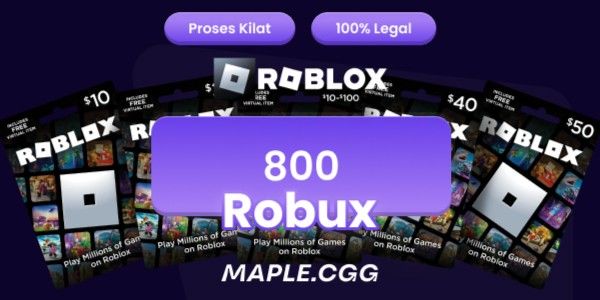 Beli Robux Game Card 800 Robux Roblox Terlengkap dan Termurah November ...