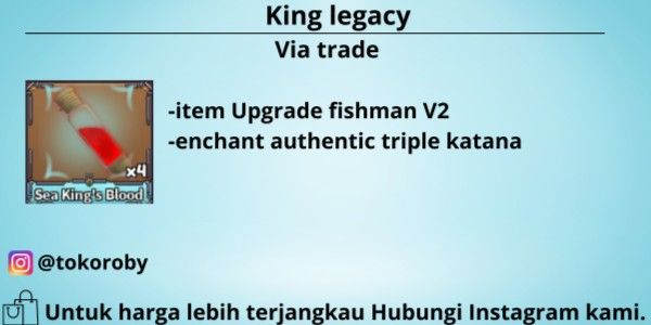 Buy Item Sk blood (King Legacy) Roblox 2491679 | itemku