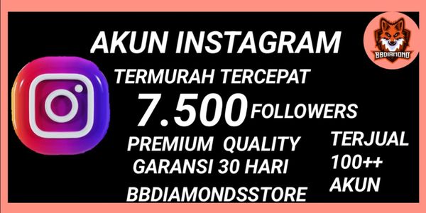 Beli Akun Akun 7500 Followers Instagram Terlengkap dan Termurah April ...