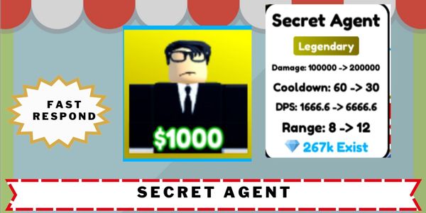 Buy Others (Legendary) Secret Agent | Toilet Tower Defense Toilet Tower ...