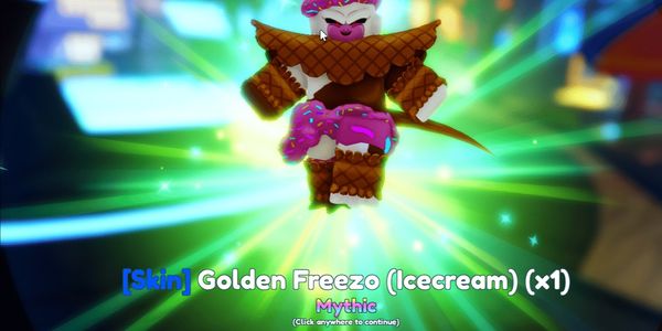 Buy Item [Skin] Golden Freezo-Ice cream Anime Adventure Roblox 2481988 ...