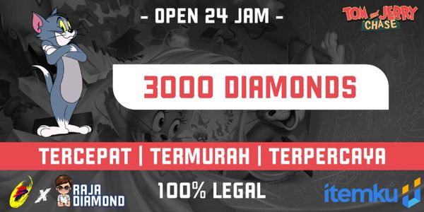 Beli Top Up 3000 Diamonds Tom and Jerry Chase Terlengkap dan Termurah Juni 2024 2481295 | itemku