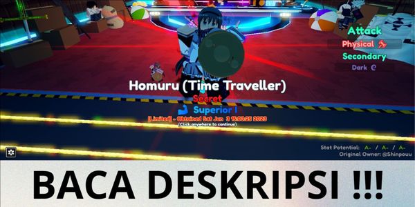 Buy Item Homuru EVO ( Time Traveller ) | Anime Adventure Roblox 2481610 ...