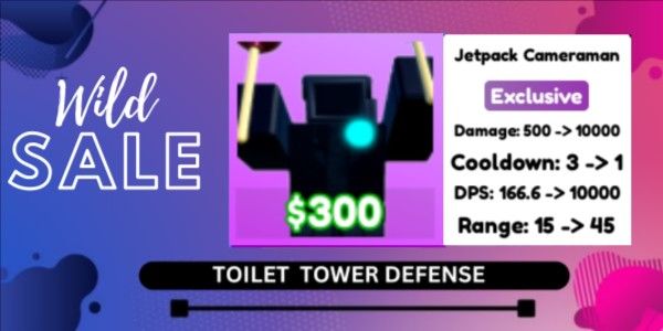 Beli Cameraman [Exclusive] Jetpack Cameraman - Toilet Tower Defense ...