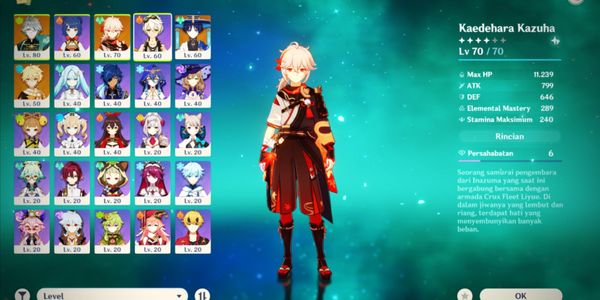 Beli Akun 3B5 Akun Kazuha SIGNATURE, wanderer SIGNATURE, al haitam + 4 ...