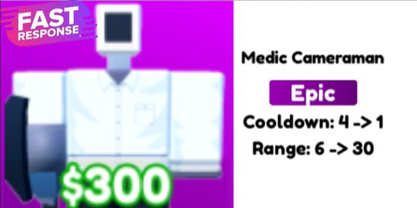 Beli Cameraman Medic Cameraman (Epic) - Toilet Tower Defense Toilet ...