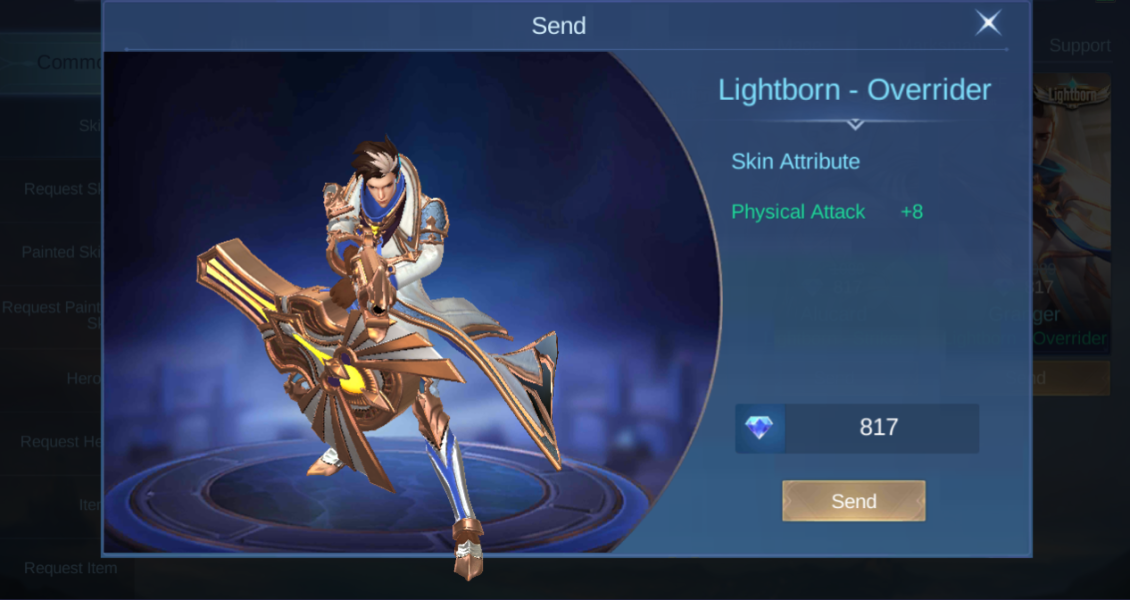 Buy Skin Lightborn - Overrider (Granger Lightborn Skin) Mobile Legends ...